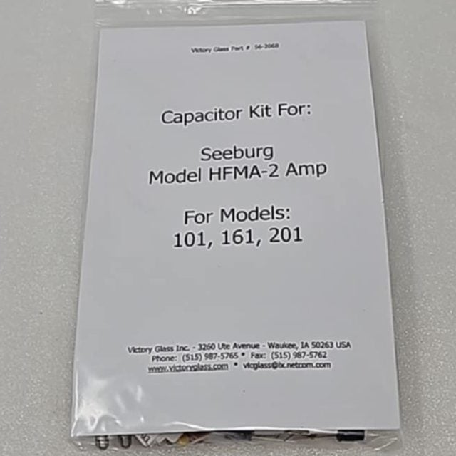 Model HFMA-2 Amplifier Capacitor Kit - Victory Glass