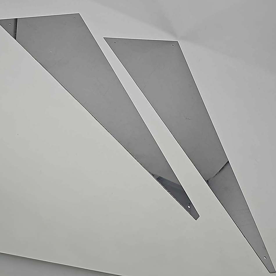 Seeburg M100A/M100B Triangular Metal Grill Side Trim Panels Pair ...