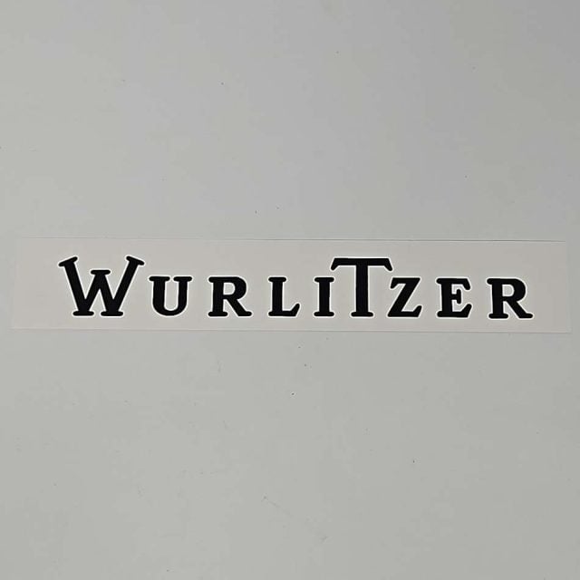 Wurlitzer Rear Cabinet "Wurlitzer" Decal - Victory Glass