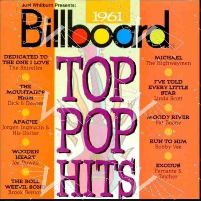 Billboard Top Pop Hits of 1961 CD - Victory Glass
