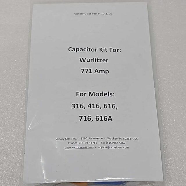 Wurlitzer 771 Amplifier Capacitor Kit - Victory Glass