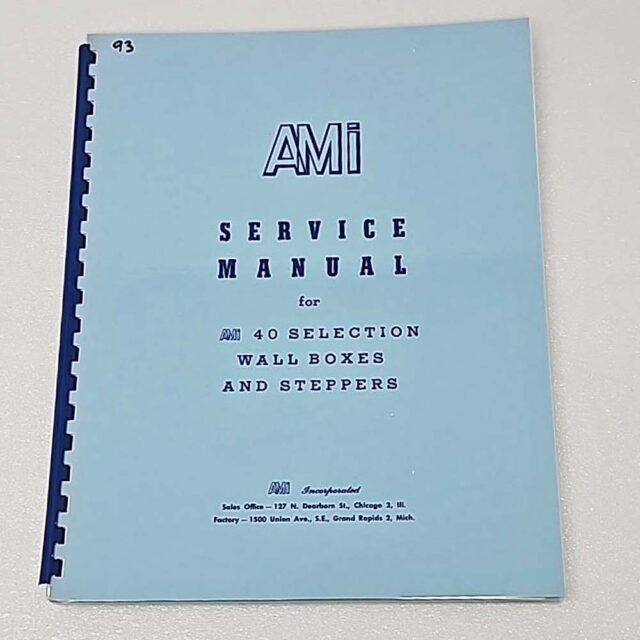 Rowe AMI Wallboxes and Steppers for 40 Selection Models A B C Service ...