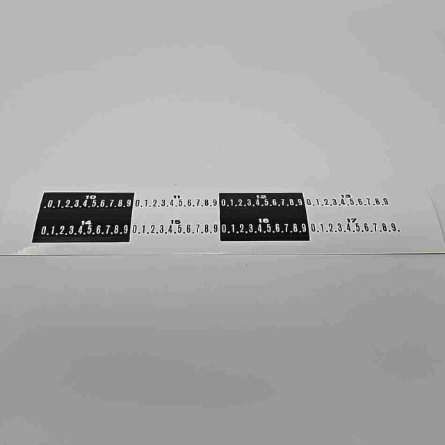 Record Rack indicator strip (2 peices) LS3 through SMC3 - Victory Glass