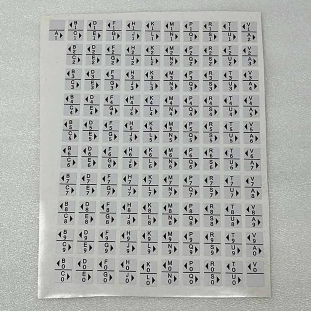Rock Ola Regis Empress 200 Record Rack Decal Set - Victory Glass