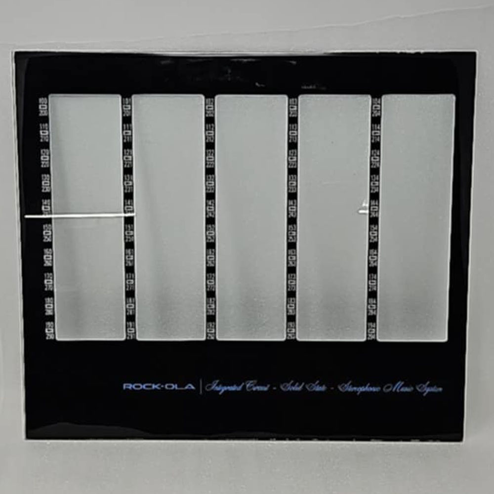 Rock Ola 463 Program Glass - NOS - Victory Glass